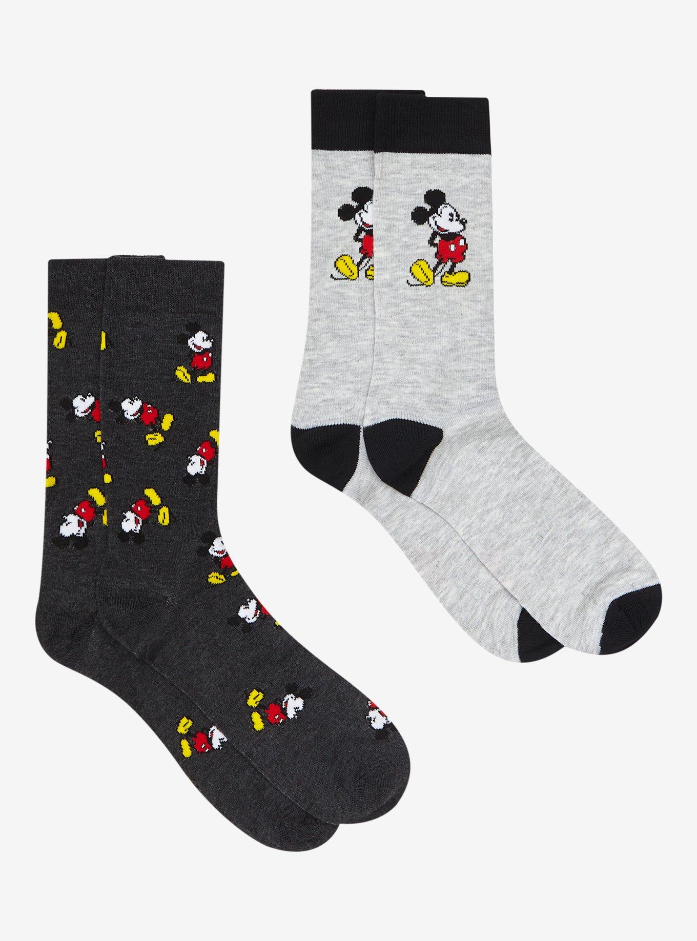 Disney Mickey Mouse Classic Icon Crew Socks 2 Pair | Hot Topic