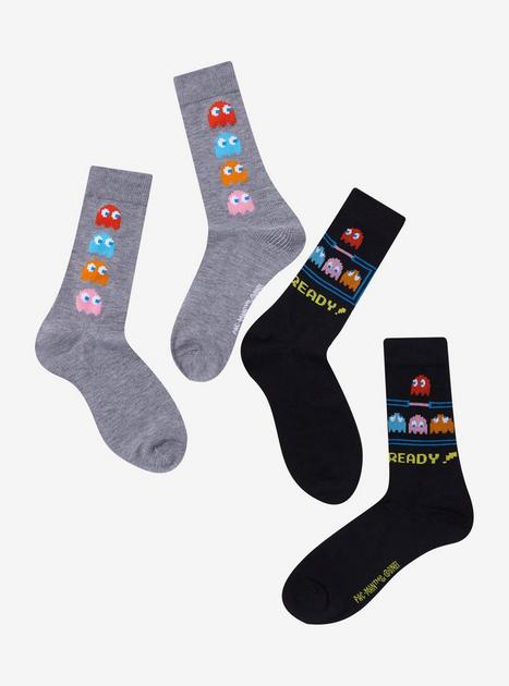 Pac-Man Ghosts Crew Socks 2 Pair | Hot Topic
