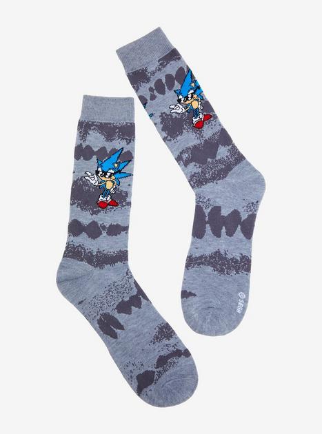 Sonic The Hedgehog Sunglasses Tie-Dye Crew Socks | Hot Topic