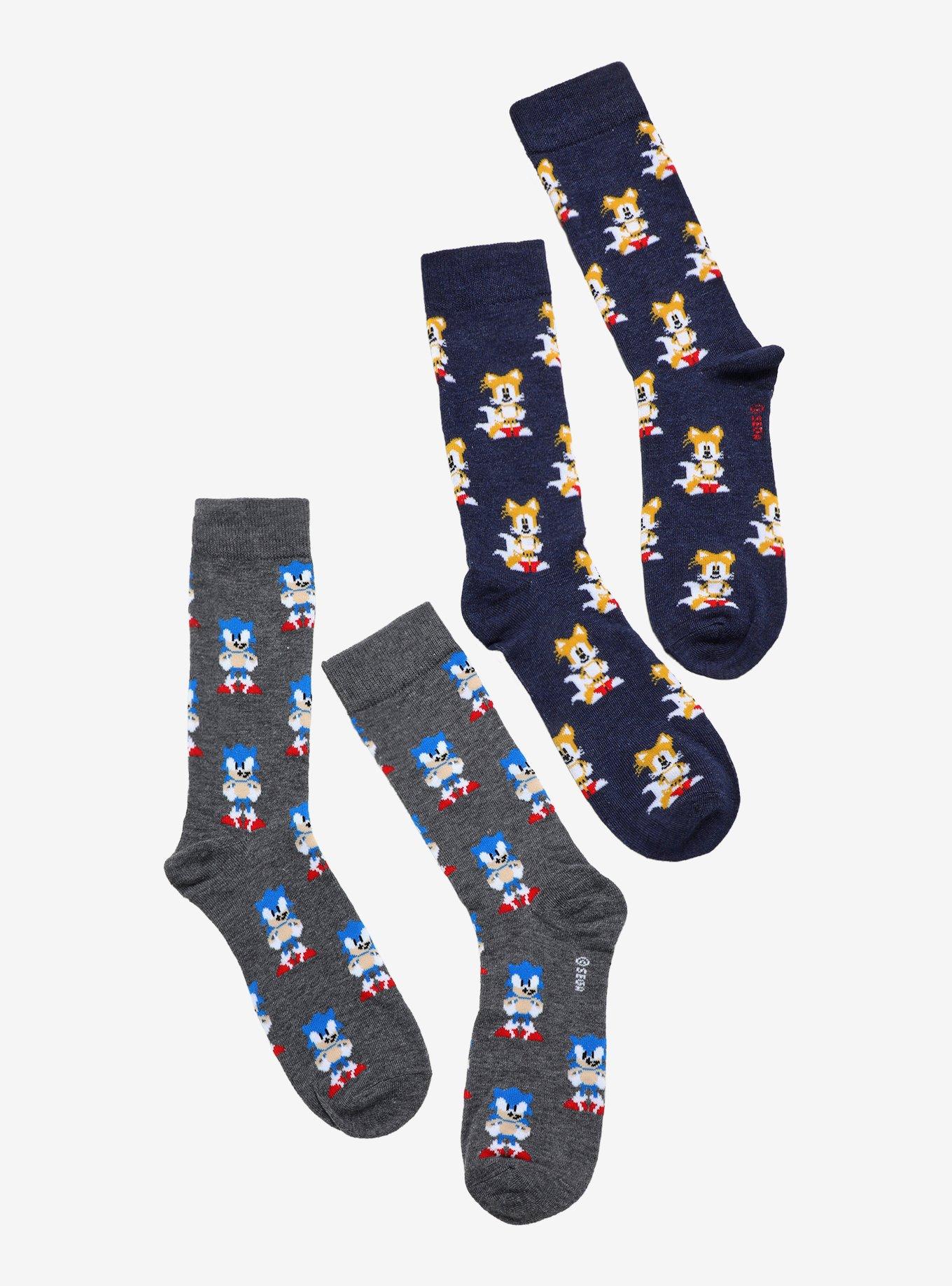 Sonic The Hedgehog Duo Crew Socks 2 Pair | Hot Topic