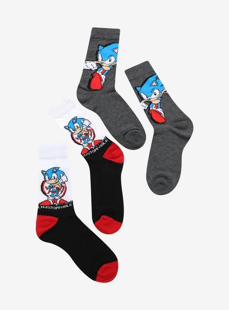 Sonic The Hedgehog Unstoppable Crew Socks 2 Pair | Hot Topic