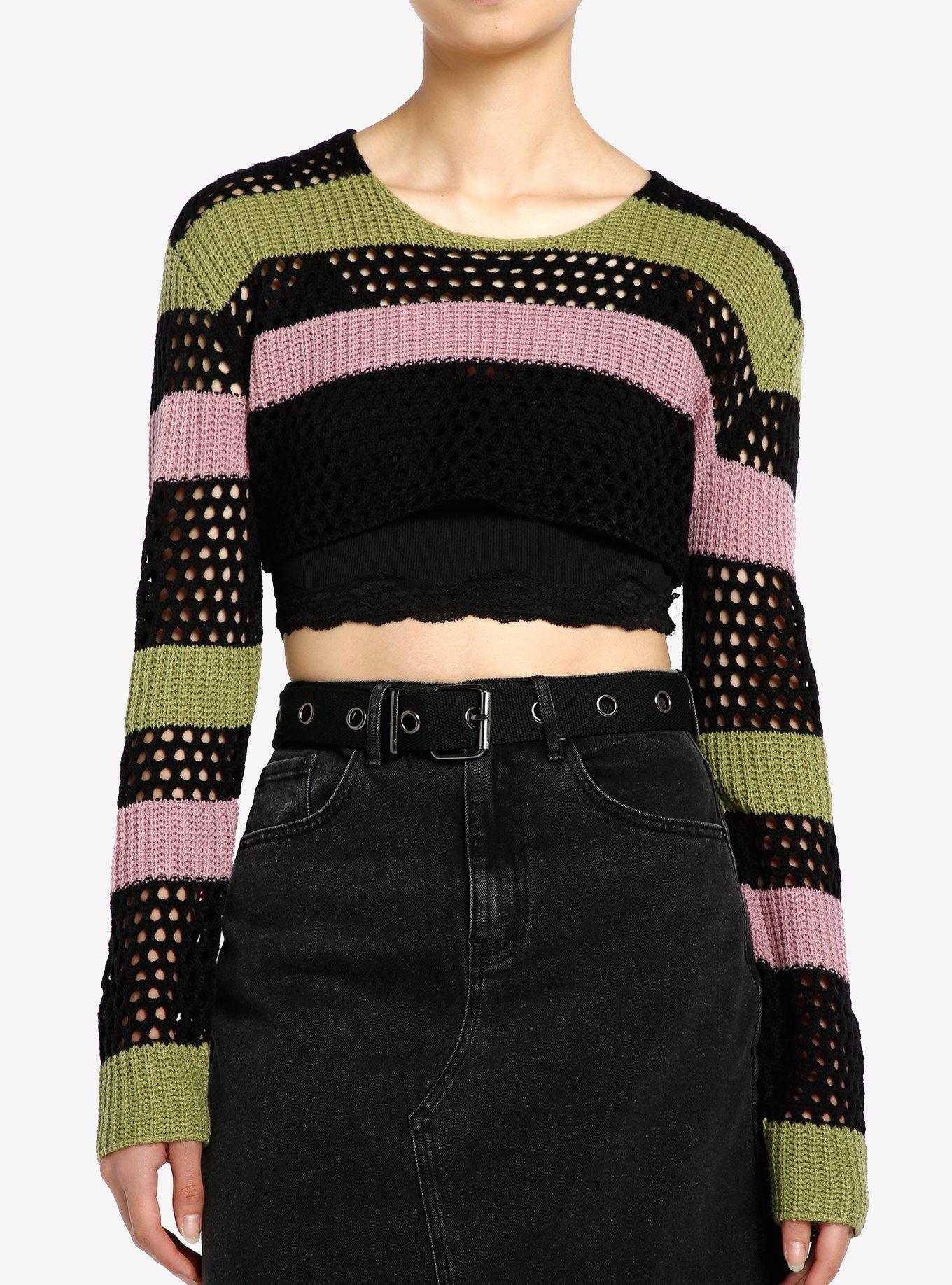 Sweet Society Stripe Girls Knit Shrug Hot Topic