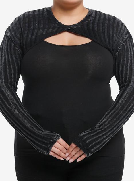 Social Collision Dark Wash Open Bolero Girls Crop Shrug Plus Size | Hot ...