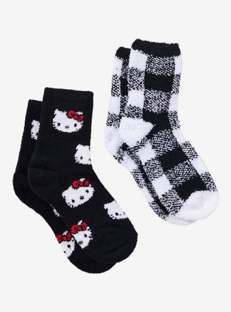 Hello Kitty Plaid Fuzzy Socks 2 Pair | Hot Topic