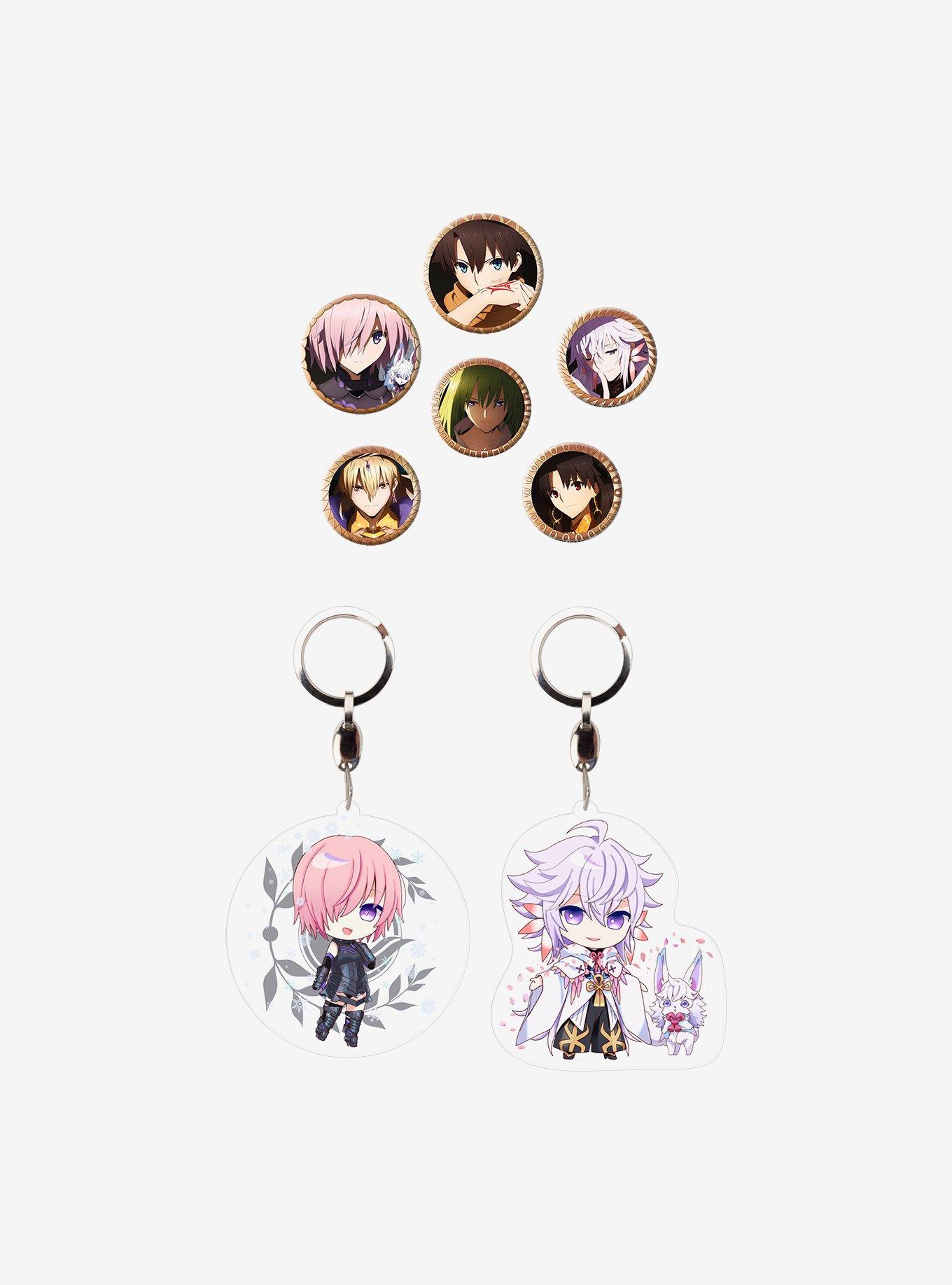 Fate Grand Order Characters Badge and Keychain Set | BoxLunch