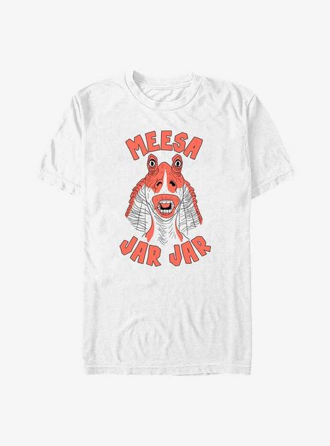 Star Wars Meesa Jar Jar Big & Tall T-Shirt - WHITE | Hot Topic