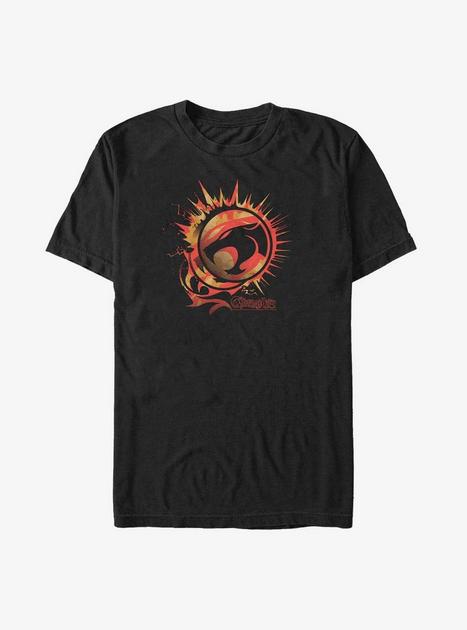 ThunderCats Firey Coin Logo Big & Tall T-Shirt - BLACK | Hot Topic
