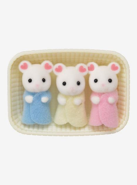 Calico Critters Marshmallow Mouse Triplets Figure Set | Hot Topic