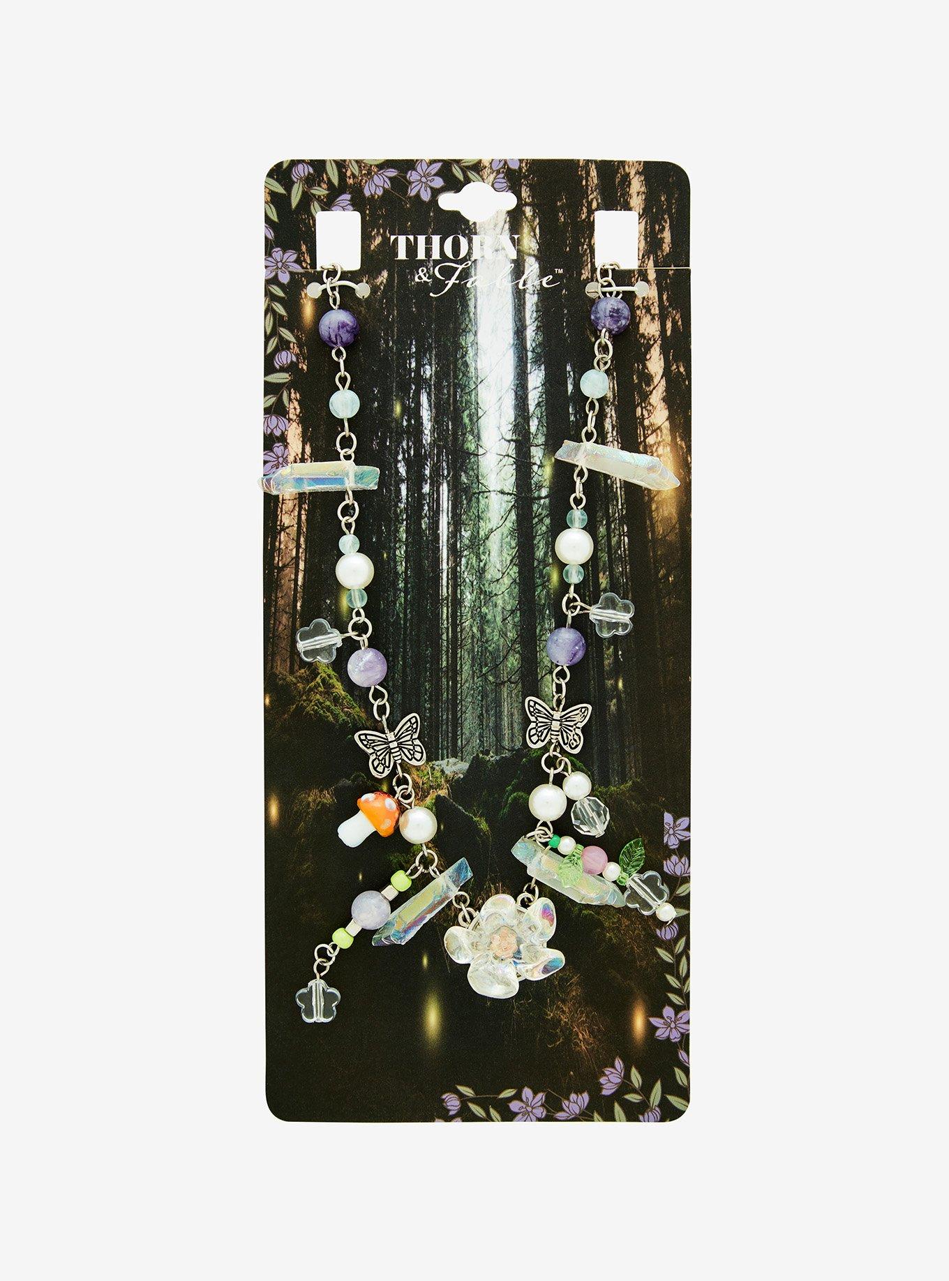 Thorn & Fable Crystal Fairy Necklace | Hot Topic