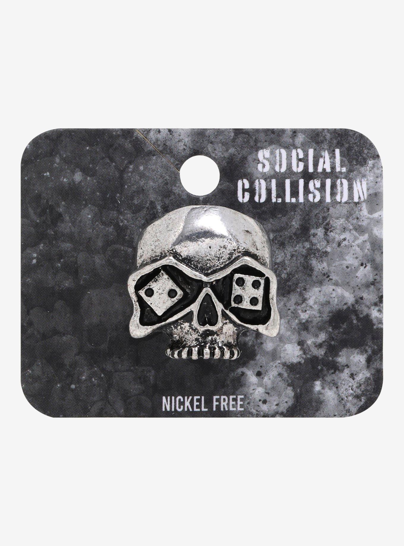 Social Collision Skull Dice Eyes Ring | Hot Topic