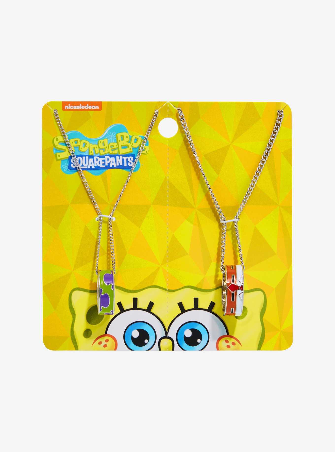 SpongeBob SquarePants Patrick & SpongeBob Ring Best Friend Necklace Set ...