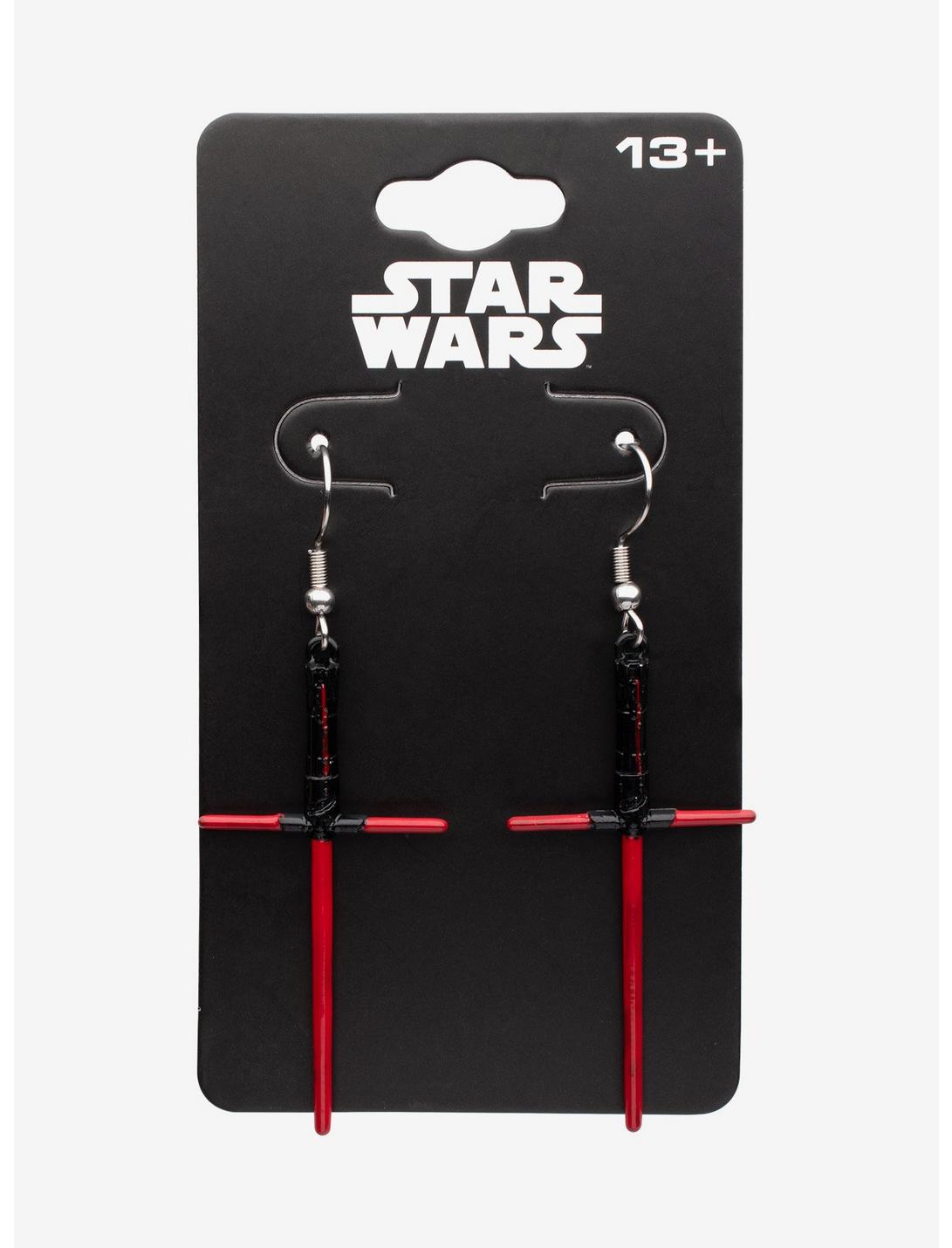 Star Wars Kylo Ren Lightsaber Drop Earrings | Hot Topic Star Wars Kylo Ren Lightsaber Drop Earrings | Hot Topic