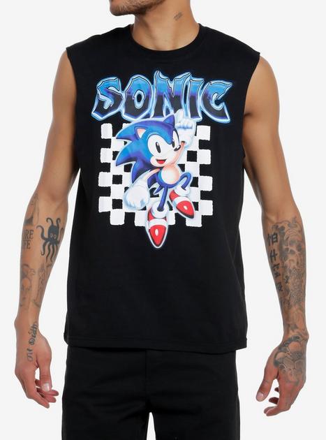 Sonic The Hedgehog Checkered Muscle Tank Top | Hot Topic