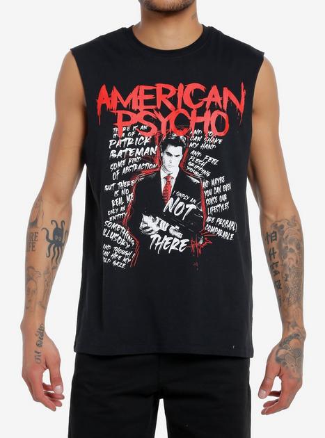 American Psycho Patrick Bateman Verbiage Muscle Tank Top | Hot Topic
