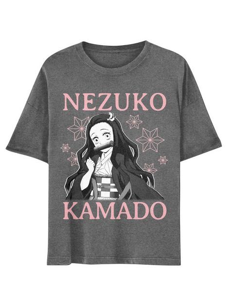 Demon Slayer: Kimetsu No Yaiba Nezuko Boyfriend Fit Girls T-Shirt | Hot ...