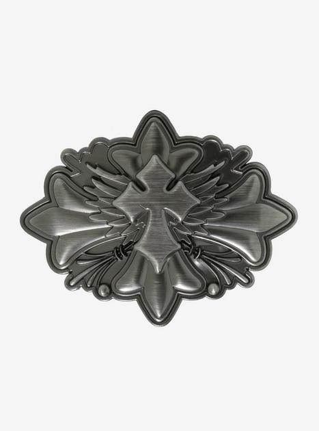 Winged Cross Single Belt Buckle | Hot Topic