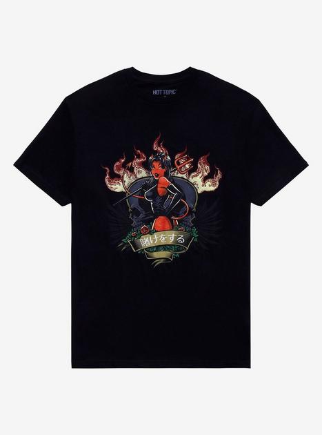 Devil Babe Flames T-Shirt | Hot Topic