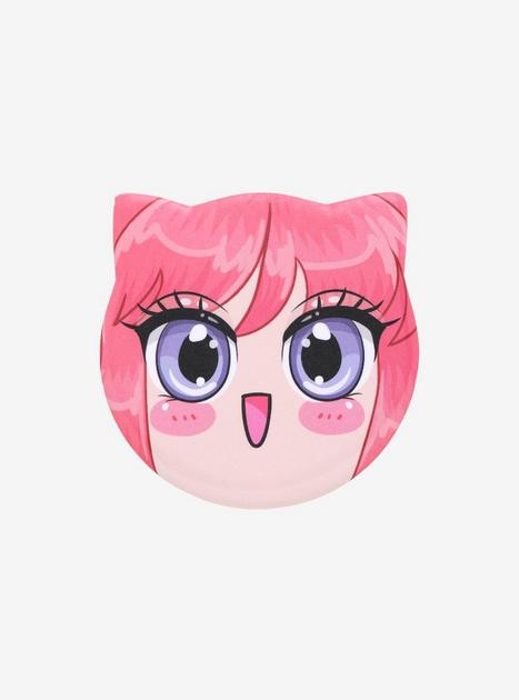 Pink Cat Girl 2 Inch Button | Hot Topic