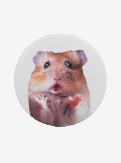 Shocked Hamster 3 Inch Button | Hot Topic