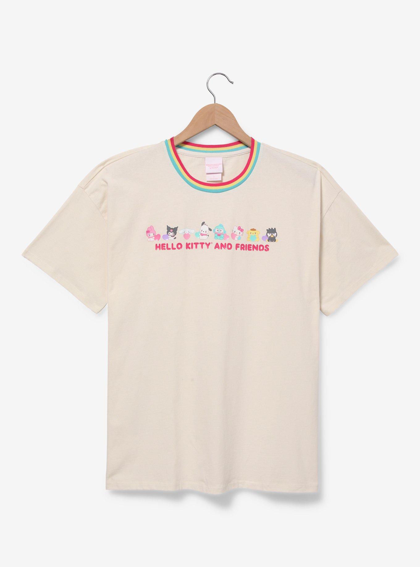 Sanrio Hello Kitty And Friends Emo Kyun Characters Womens Plus Size T