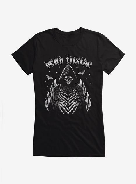 Hot Topic Dead Inside Reaper Girls T-Shirt - BLACK | Hot Topic
