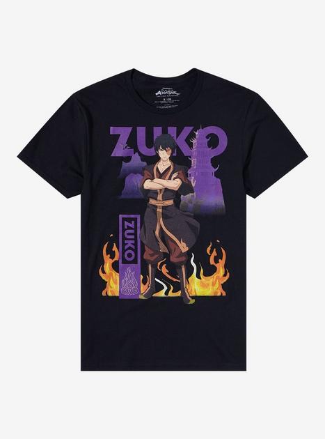 Avatar: The Last Airbender Zuko Purple Boyfriend Fit Girls T-Shirt ...