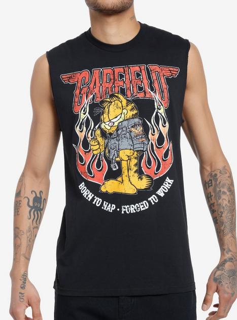 Garfield Biker Muscle Tank Top | Hot Topic