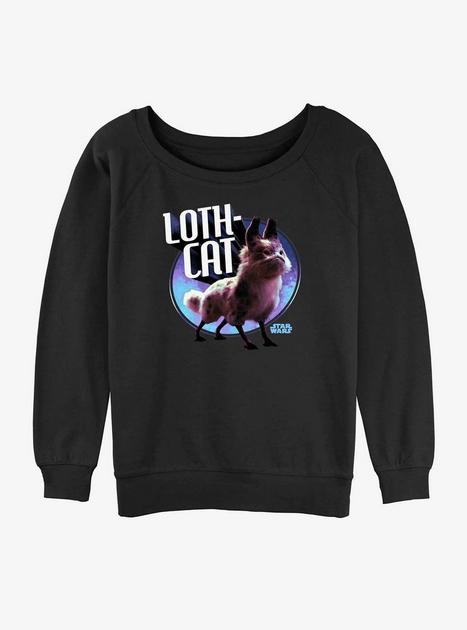 Star Wars Ahsoka Loth-Cat Womens Slouchy Sweatshirt BoxLunch Web ...
