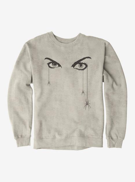 Hot Topic Spider Eyes Sweatshirt - WHITE | Hot Topic