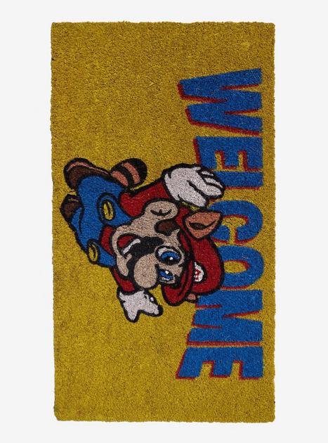 Super Mario Bros. Raccoon Mario Welcome Doormat | Hot Topic