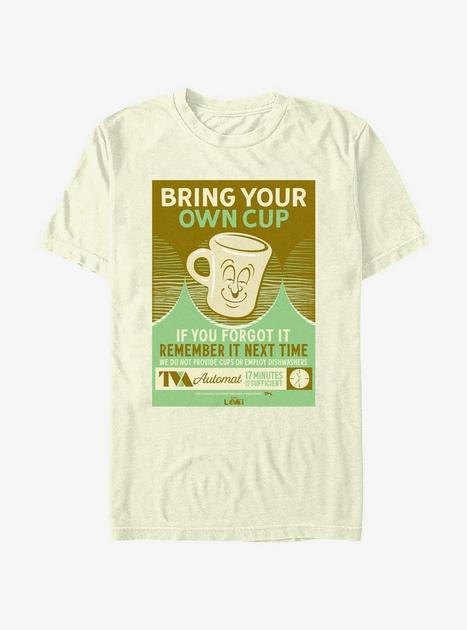 Marvel Loki Bring Your Own Cup Poster T-Shirt - BEIGETAN | Hot Topic