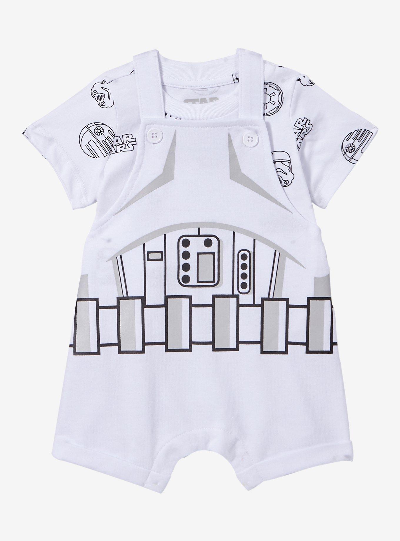 Star Wars Stormtrooper Uniform Infant T Shirt and Overall Set BoxLunch Exclusive BoxLunch
