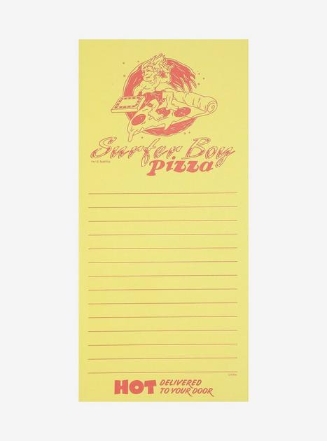 Stranger Things Surfer Boy Pizza Notepad | Hot Topic