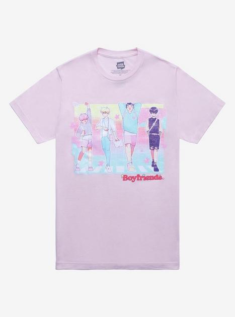 Boyfriends Glitter Group T-Shirt | Hot Topic