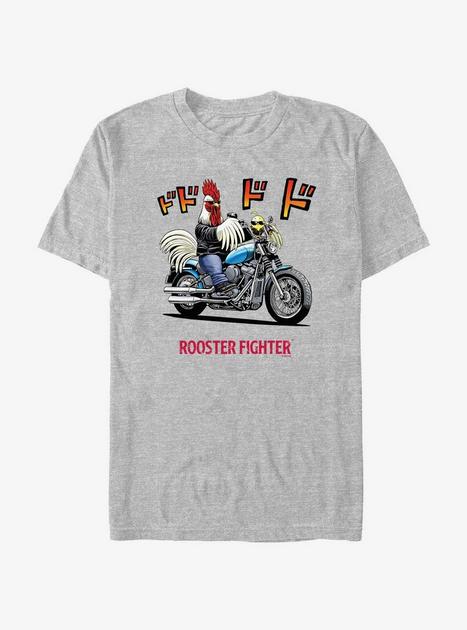 Rooster Fighter Rooster Motorcycle T-Shirt - GREY | Hot Topic
