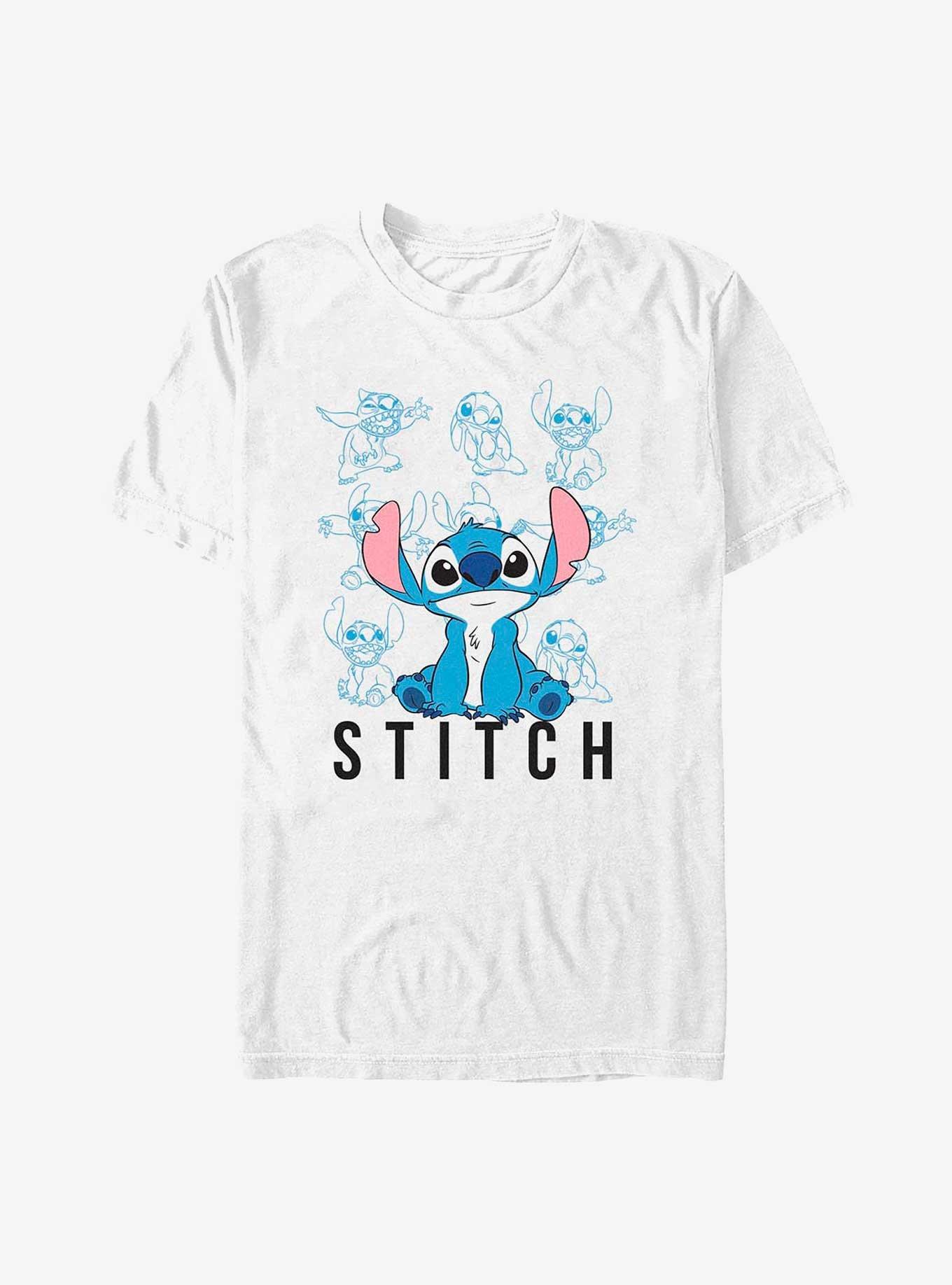 Disney Lilo & Stitch Stitch Poses T-Shirt - WHITE | Hot Topic