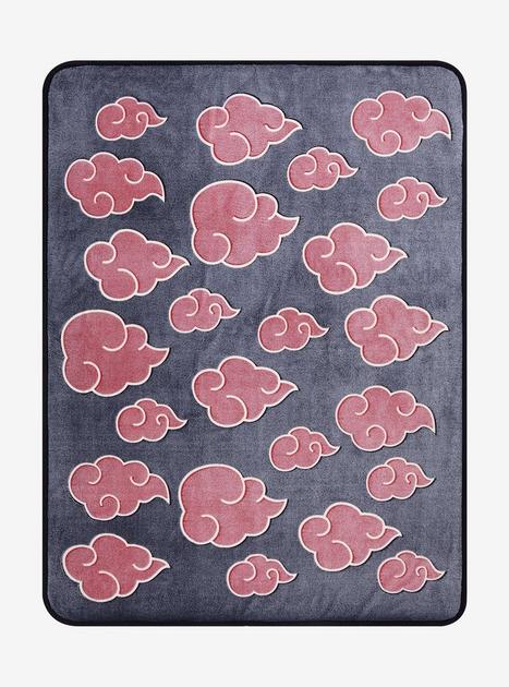 Naruto Shippuden Akatsuki Cloud Glow-in-the-Dark Blanket and Pillow ...