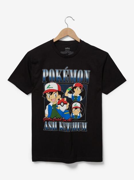 Pokemon Ash Retro Black T-Shirt -- BoxLunch Exclusive | BoxLunch