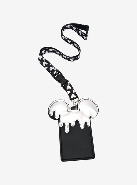 Disney100 Mickey Mouse Metallic Drip Lanyard & Cardholder | Hot Topic