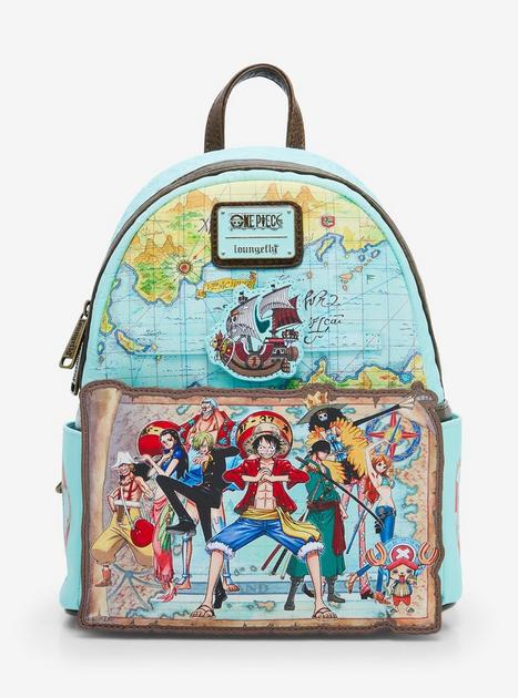 Loungefly One Piece Luffy and Crew Map Mini Backpack | BoxLunch