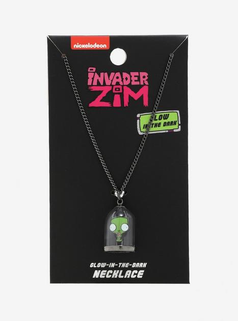 Invader Zim GIR Dome Glow-In-The-Dark Necklace | Hot Topic