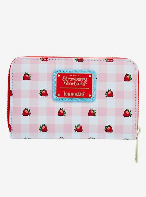 Loungefly Strawberry Shortcake Gingham Scented Zip Wallet | BoxLunch