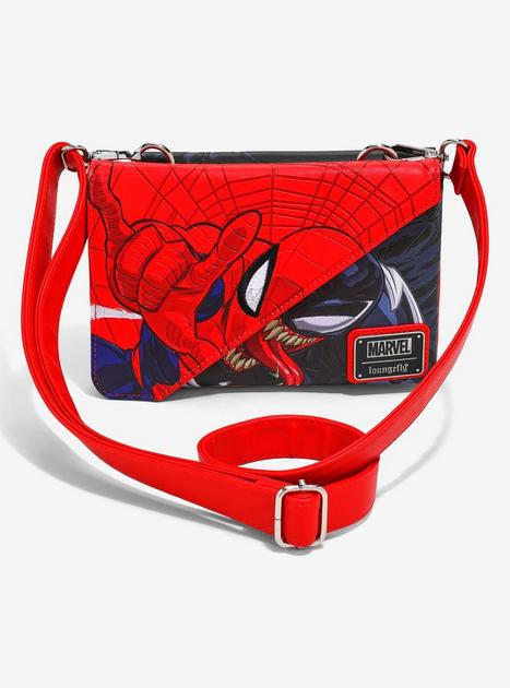 Loungefly Marvel Spider-Man Venom Split Crossbody Bag -- BoxLunch ...