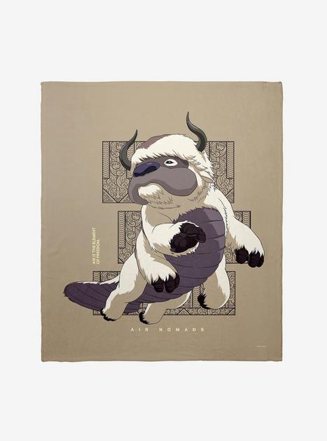 Avatar: The Last Airbender Appa Air Nomads Throw Blanket - WHITE | BoxLunch