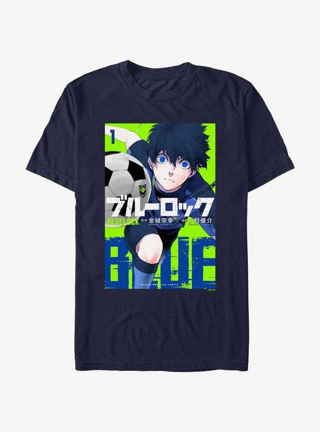 Blue Lock Yoichi Isagi Poster T-Shirt - BLUE | BoxLunch