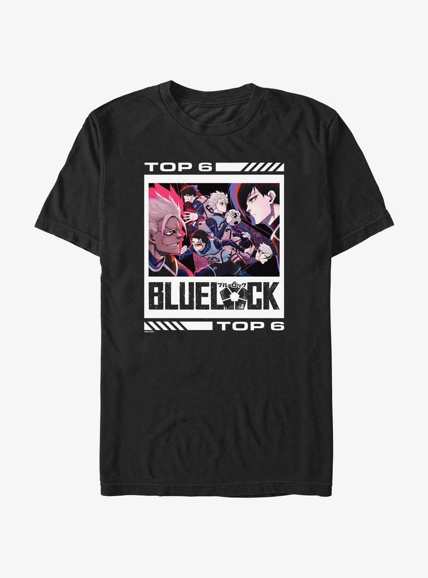 Blue Lock Top 6 Players T-Shirt - BLACK | BoxLunch