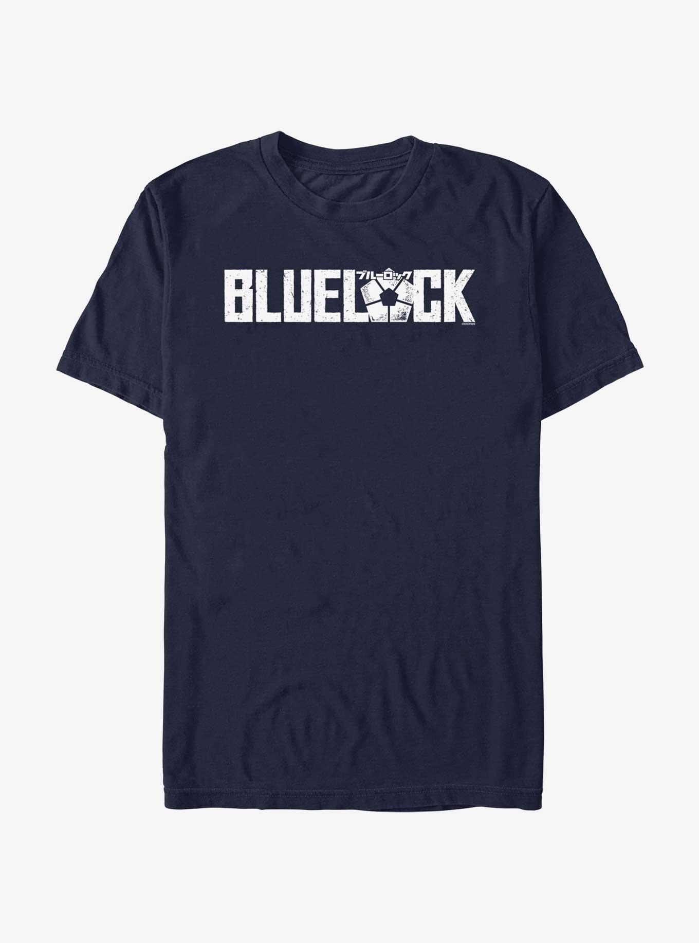 Blue Lock Glitch Logo T-Shirt - BLUE | BoxLunch