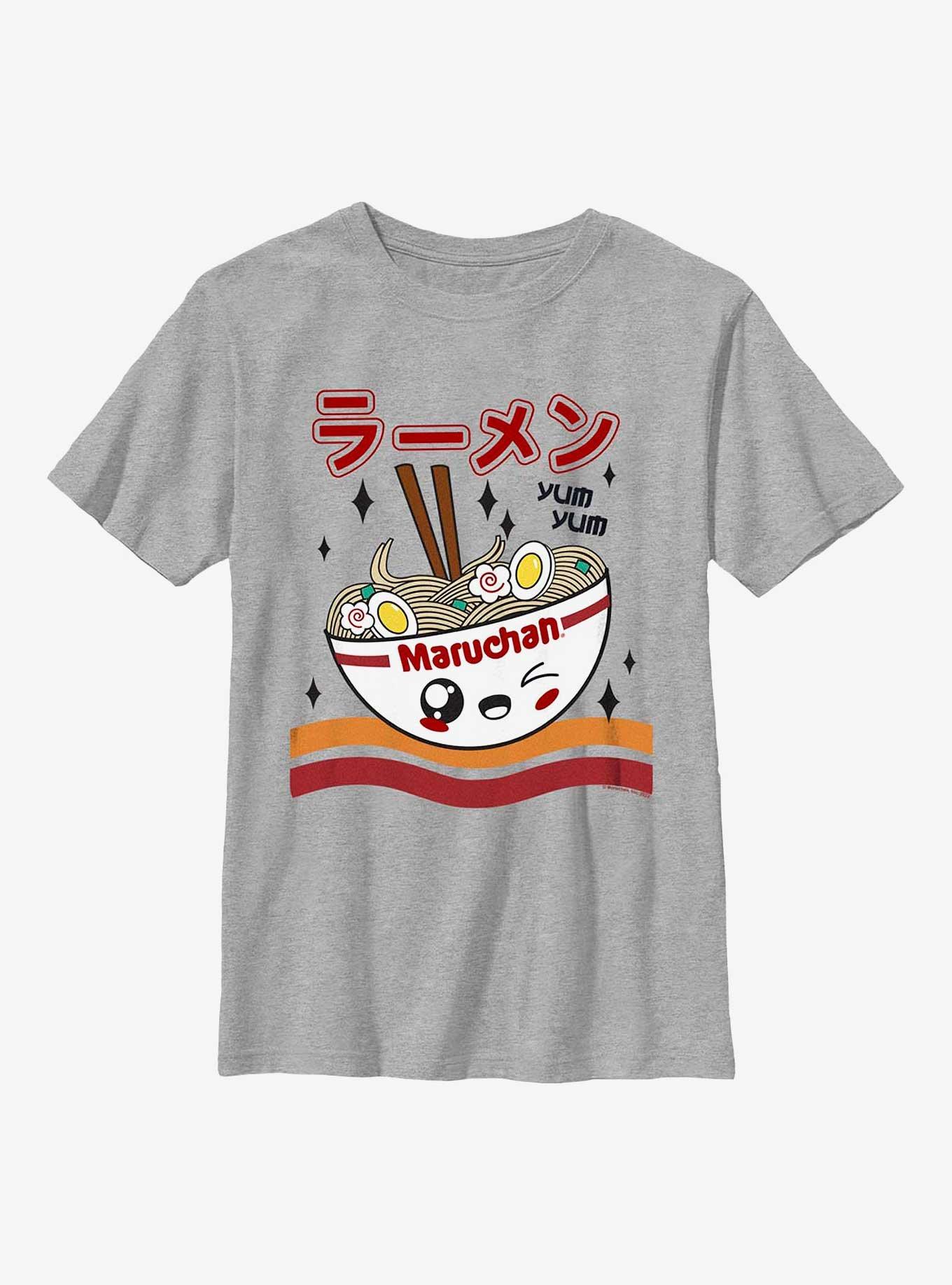 Maruchan Kawaii Bowl Yum Yum Youth T-Shirt - GREY | BoxLunch