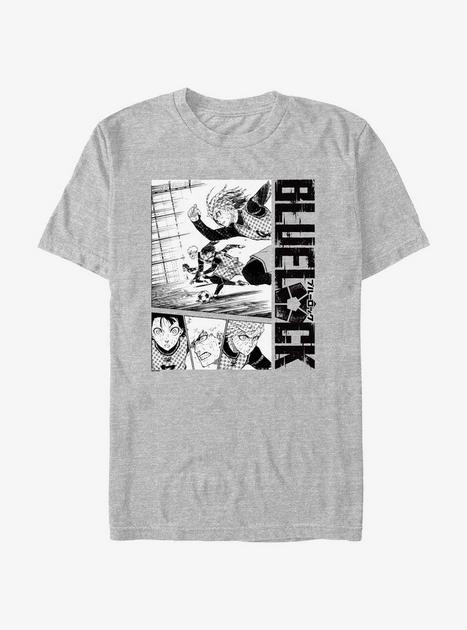 Blue Lock Main Four Team T Shirt Grey Hot Topic