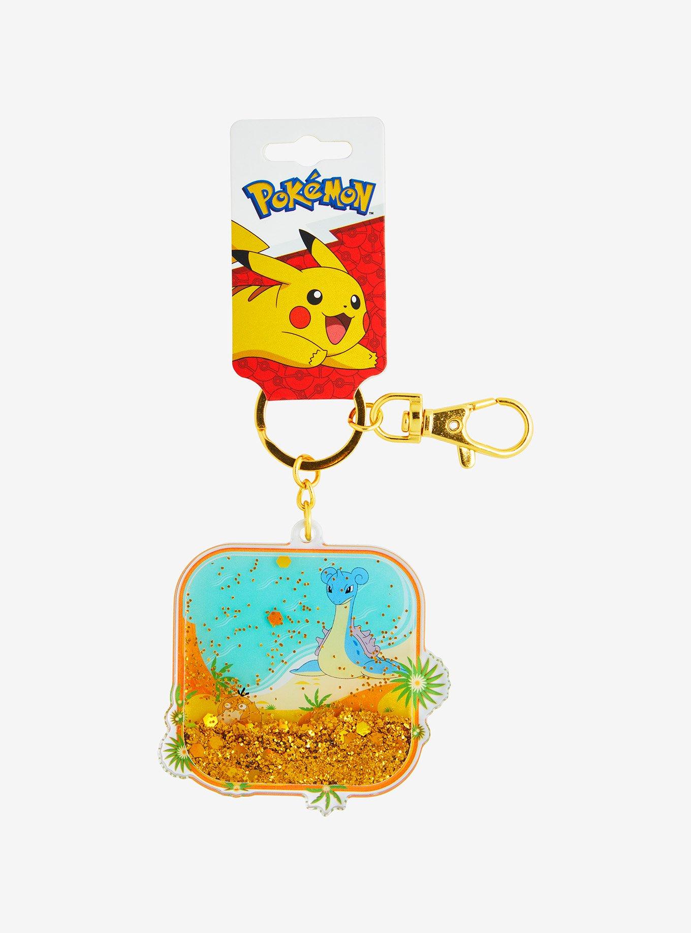Pokemon Beach Scene Glitter Shaker Acrylic Keychain - BoxLunch ...